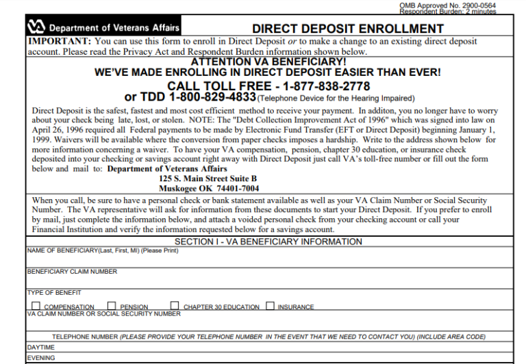 VA Form 24-0296 Printable, Fillable in PDF | VA Form