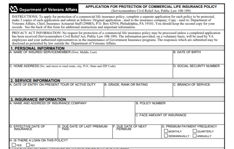 VA Form 9957 Fillable | VA Form