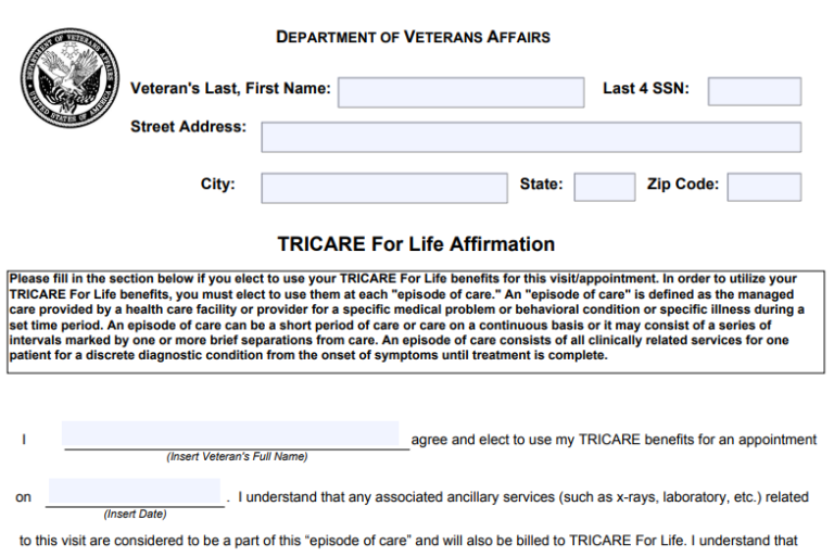 VA Form 4939 Fillable 2017 | VA Form